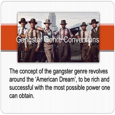 Gangster genre conventions | PPTX