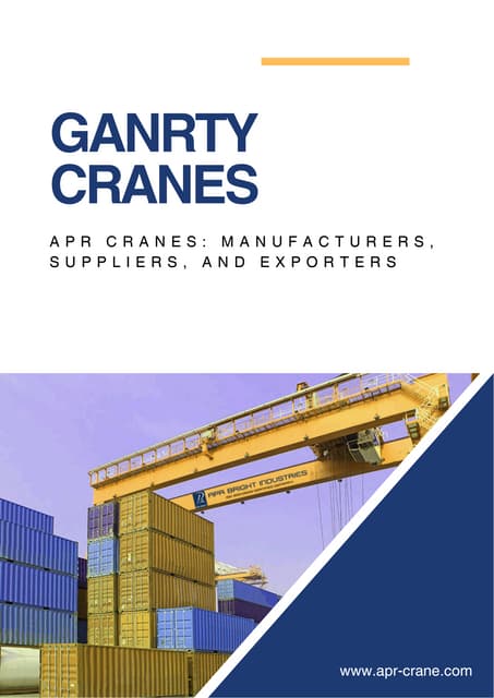 Important types of cranes | PPT