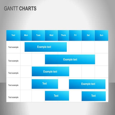 Gantt Charts (for PowerPoint and Google Slides) | PPTX