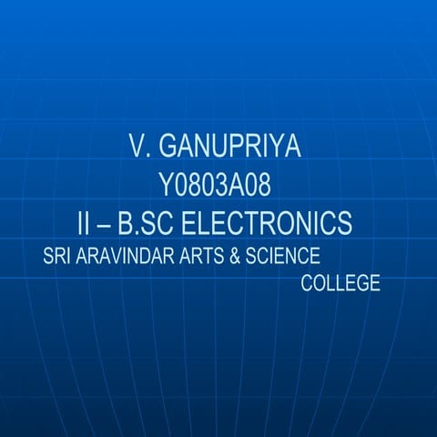 Ganu | PPT | Computer Peripherals | Computing