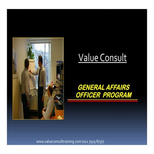 General Affairs Officer Program | PDF