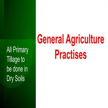 General agriculture practises. PowerPointpptx | PPT