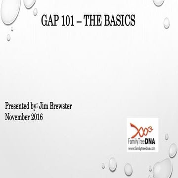 Gap 101 – The Basics | PPTX