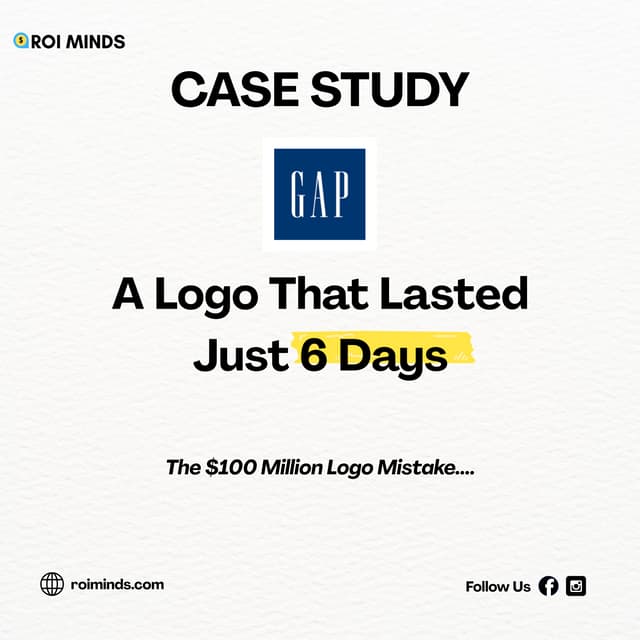 Case Study: The GAP Logo Story Explained | PDF