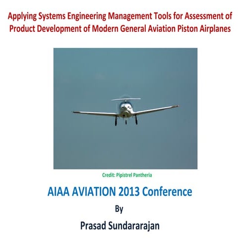 Systems Design and Management Tools for GA Airplanes Product ...