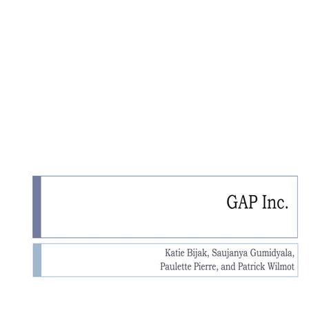 Gap inc | PPTX