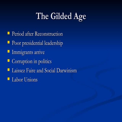 The gilded age | PPTX