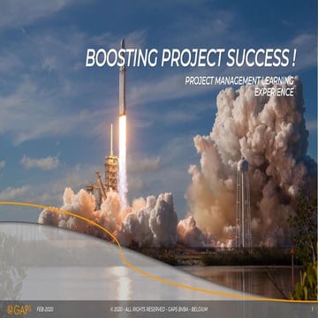 PROJECT MANAGEMENT TRAINING | Boosting Project Success | PPT
