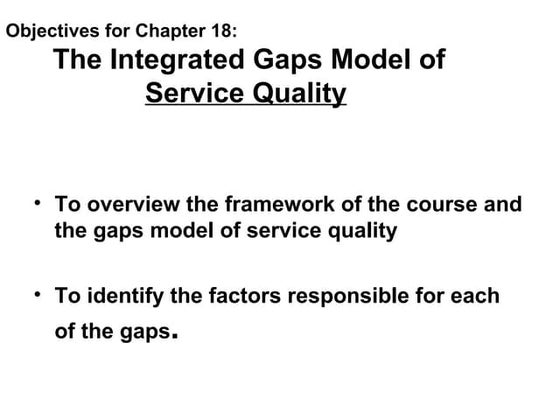 gap model of service quality | PPT