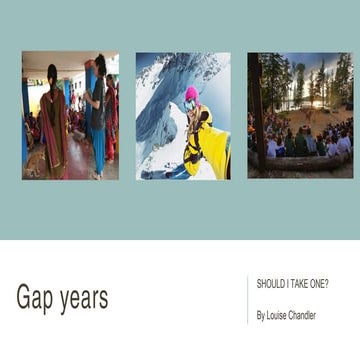 Gap year presentation | ODP