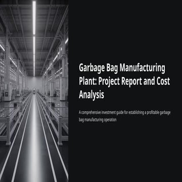 Smart Lighting Systems Manufacturing Plant Setup Cost 2026 | PPTX