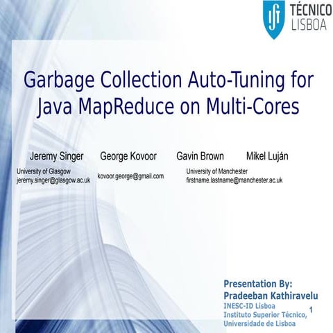 Garbage collection auto tuning for java map reduce on multi-cores | PDF