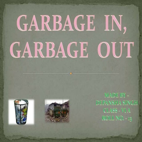 Garbage "All Around Us" | PPTX