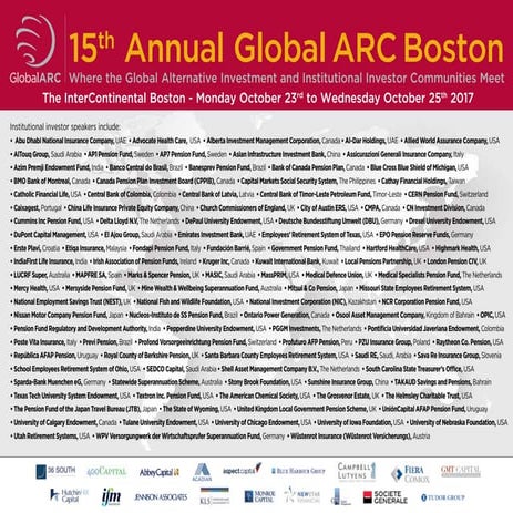 Global ARC Boston 2017 Program | PDF