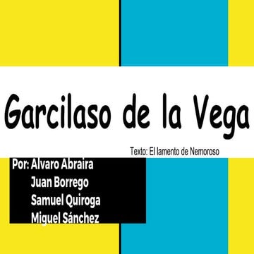 El lamento de Salicio (Ana, Isabel, Elena, Laura 3º A) | PPTX