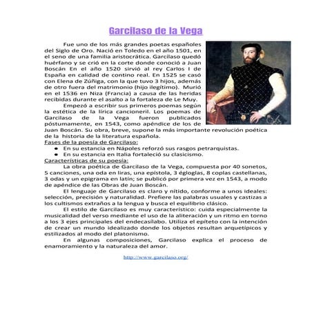 Garcilaso de la vega | PDF