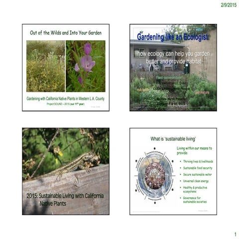 Garden ecology 2015 - notes | PPT