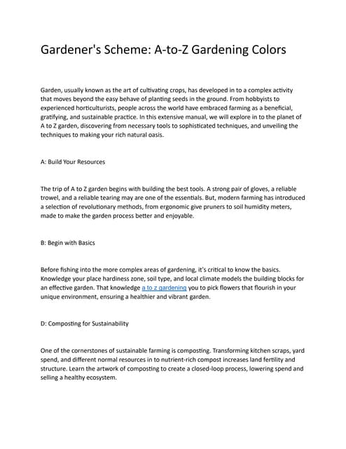 Nursery & Gardens Wholesaler in Telangana | PPTX