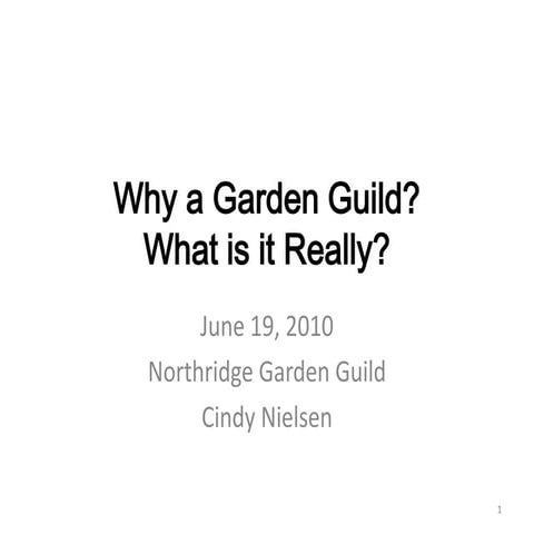 Garden guild | PPT