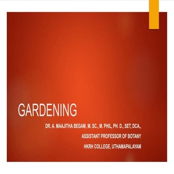 Gardening | PPTX