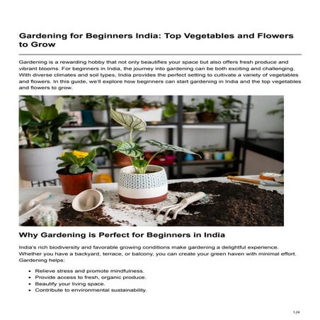 Gardening for Beginners India Top Vegetables and Flowers to Grow.pdf
