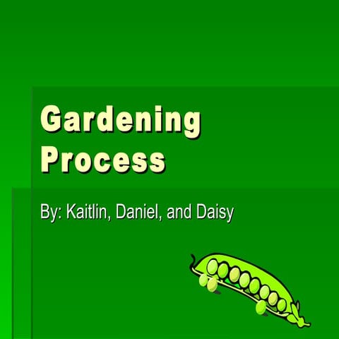 Gardening Process 1 | PPT