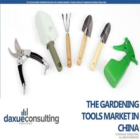 The gardening tools market in China by Daxue consulting | PDF