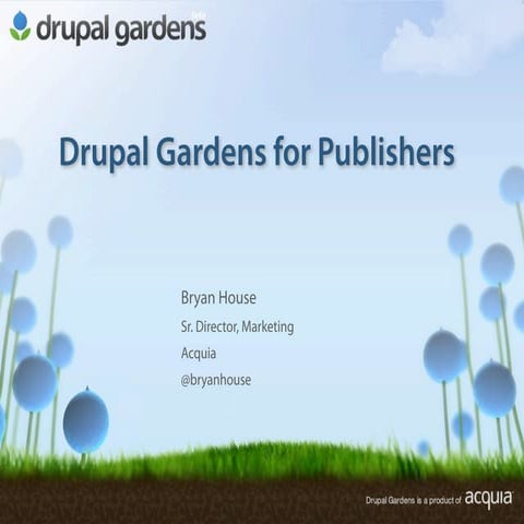 Drupal Gardens for Publishers | PDF | Technology & Computing