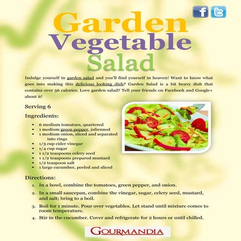 Garden Vegetable Salad | PDF