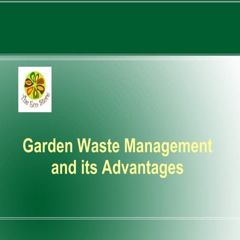 Garden waste management | PPT