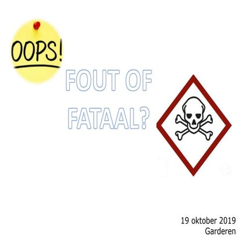 fout of fataal? - André Piet | PPT