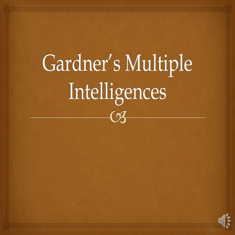 Multiple Intelligences Theory | PDF