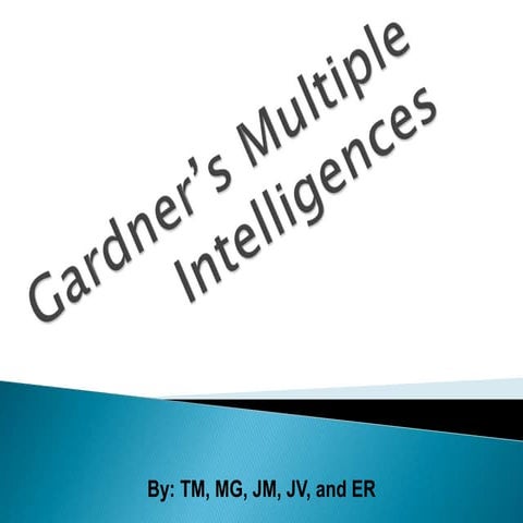 Gardner's Theory of Multiple Intelligences | PPT