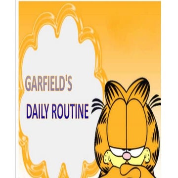 Garfields Daily Routine | PPTX