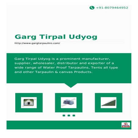 Garg tirpal-udyog | PDF