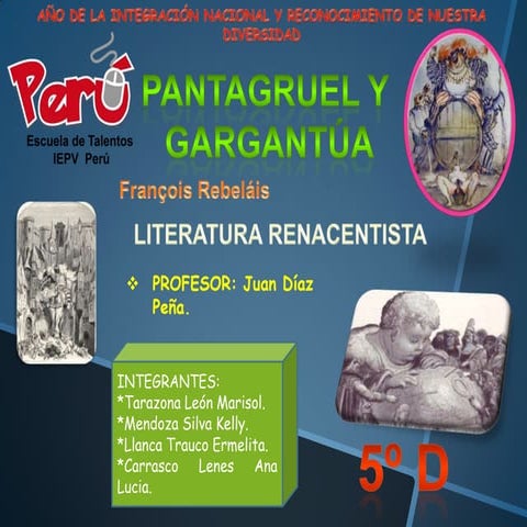 Gargantua y Pantagruel-Francisco Rabelais | PPTX