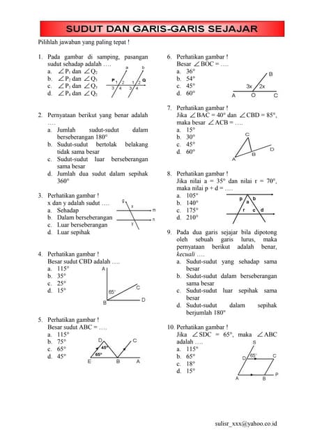 Soal osn matematika 2019 | PDF