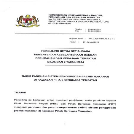 Garispanduan penggredan premis_makanan | PDF