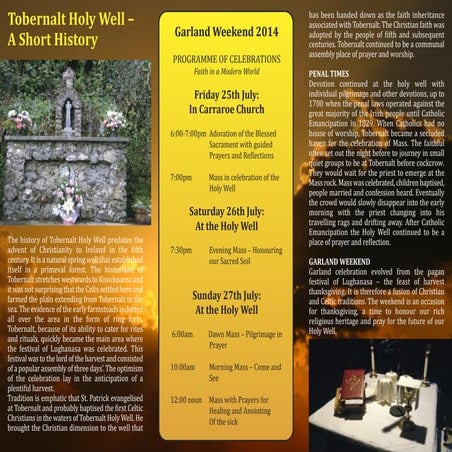 Garland Sunday Programme | PPT