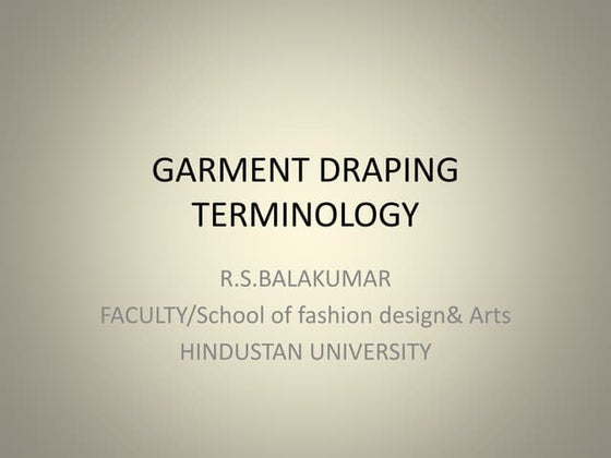 Assyst Bullmer Fashion design 2D to 3D design process | PPT