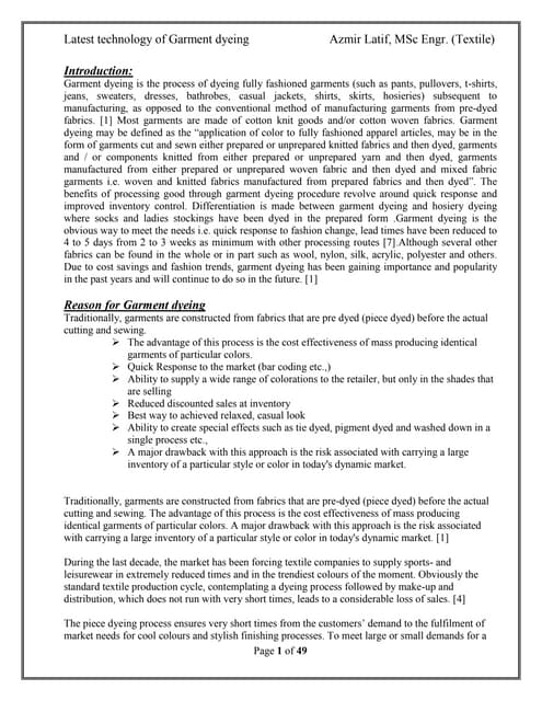 Introduction of textiles | PPT