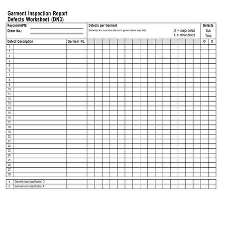 Garment inspection report_defects_worksheet_dn3_blank_page_2 | DOC