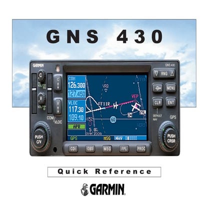 Garmin-430-Quick-Reference.pdf lllllllllll | PDF