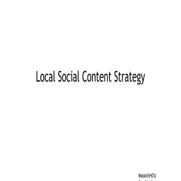 Social Content Marketing + Gallery Furniture | Rob Garner, SearchHOU | PPT