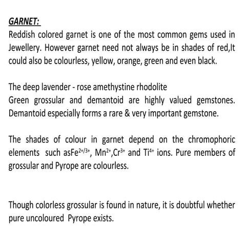 Garnet, lapis class lecture | PPT