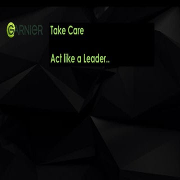 Garnier BP works and designs for POSM and POS | PPT