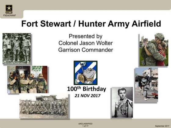 2018 Fort Stewart State of the Garrison | PPT