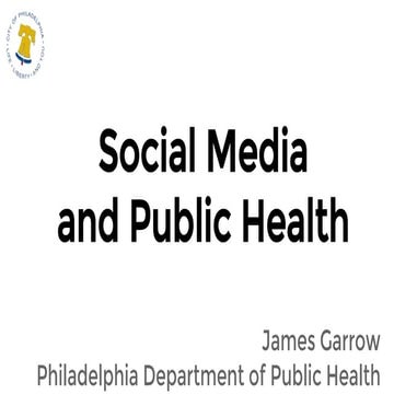 Social Media and Public Health | PPT