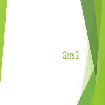 GARS 2 - Explicação.pptx Escala de rastreio | PPTX