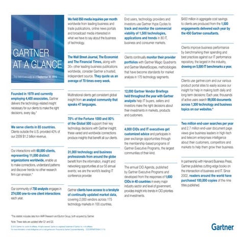 Gartner At A Glance | PDF